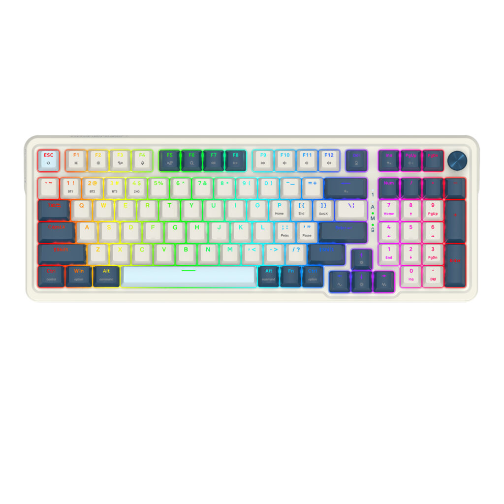Teclado Redragon Eisa PRO K686SP-RGB-PRO-SP Blanco y Azul - Progaming