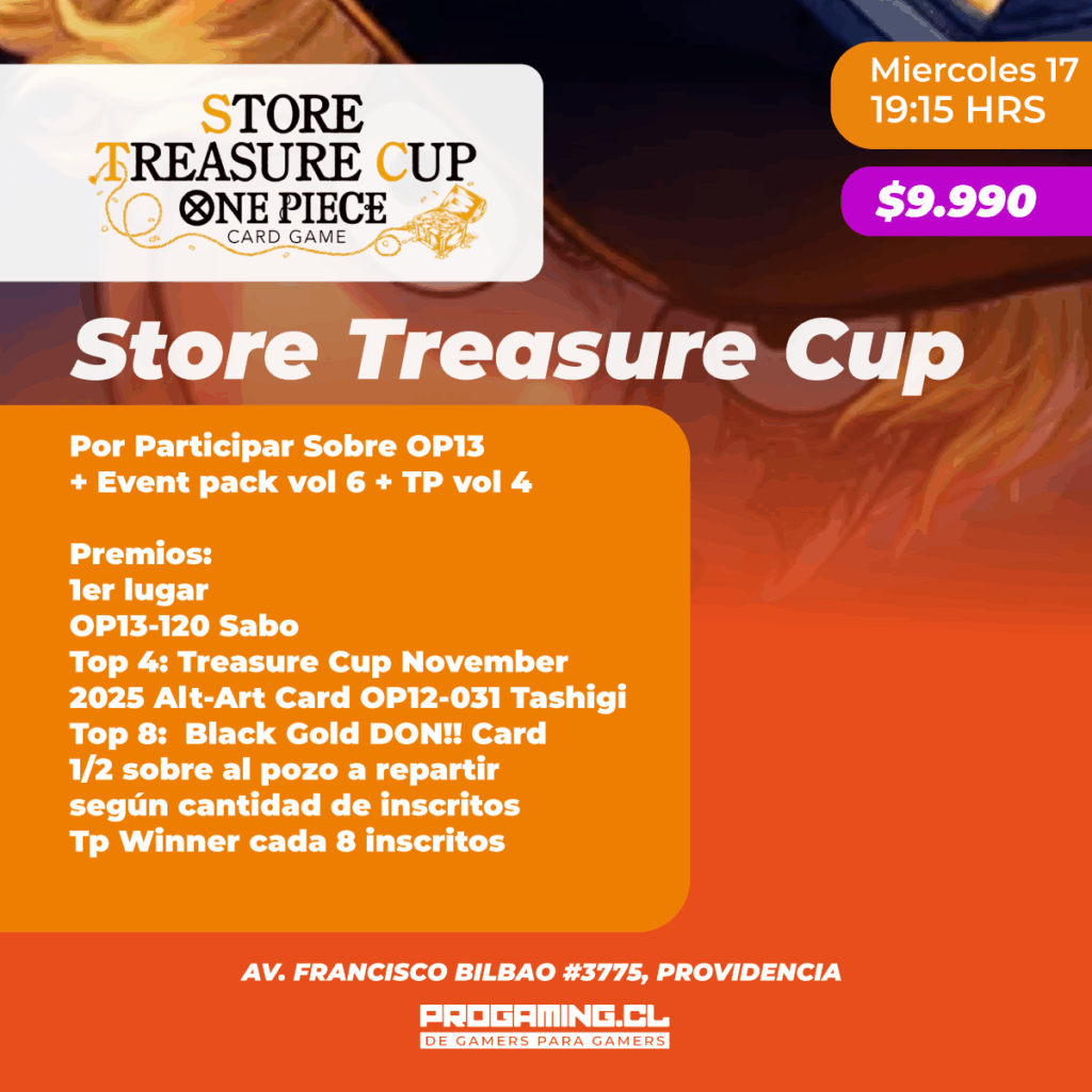Store Treasure Cup One Piece TCG, Miercoles 17 de diciembre 19:15 Hrs ...